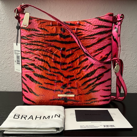 Brahmin | Bags | Brahmin Katie Pink Feline Ombre Melbourne Wleather Eye ...